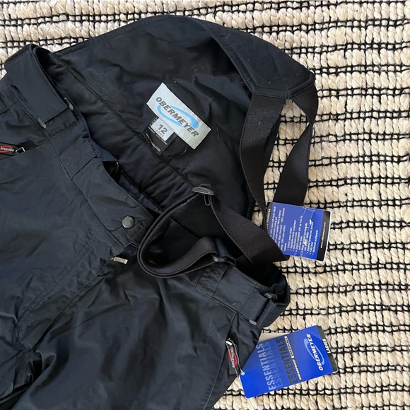 Obermeyer | Jackets & Coats | Obermeyer Midnight Black Snow Pantsbibs ...